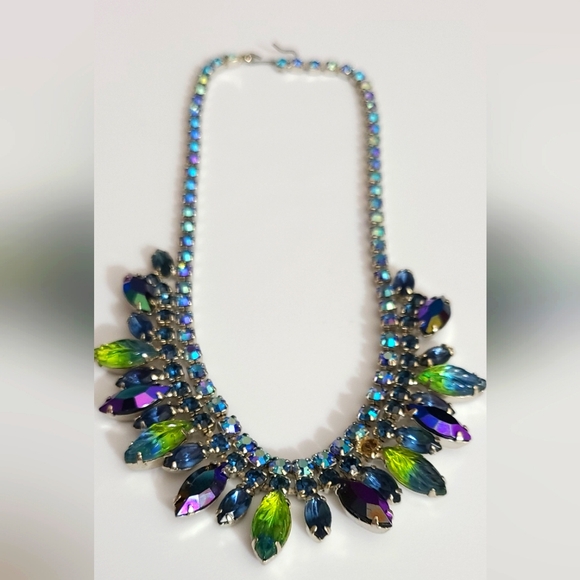 vintage estate | Jewelry | Sherman Or Juliana Molded Glass Leaves ...